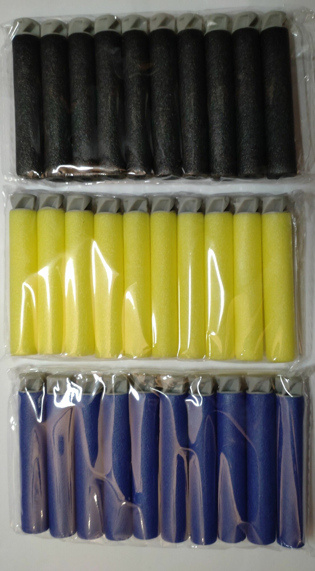 30 штук Быстро и ровно летящие пули для нёрф и аналоговых бластеров. Разноцветный.