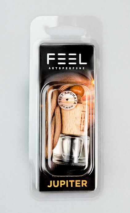 Ароматизатор на зеркало FEEL CLASSIC бутылочка JUPITER блистер FEEL F2011 | цена за 1 шт