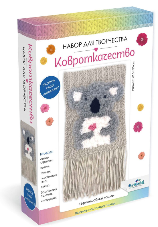 Набор для творчества Origami. Ковроткачество Дружелюбный коала (07089)