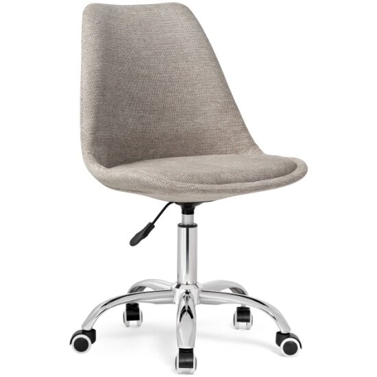 Кресло офисное Woodville Kolin cappuccino / chrome