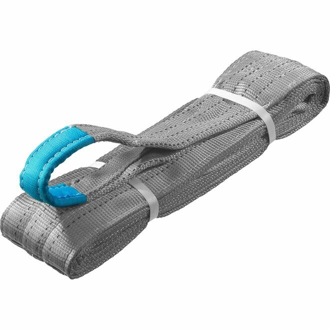 ЗУБР СТП-4/4 текстильный петлевой строп, белый, г/п 4 т, длина 4 м 43554-4-4