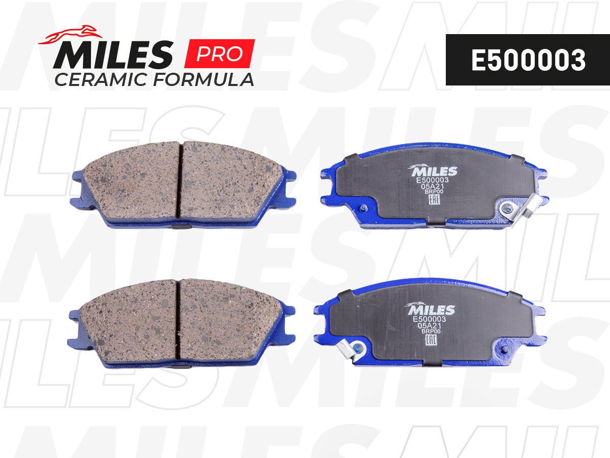 Колодки тормозные Hyundai Accent (ТагАЗ), Getz 02- передние Miles E5 Ceramic