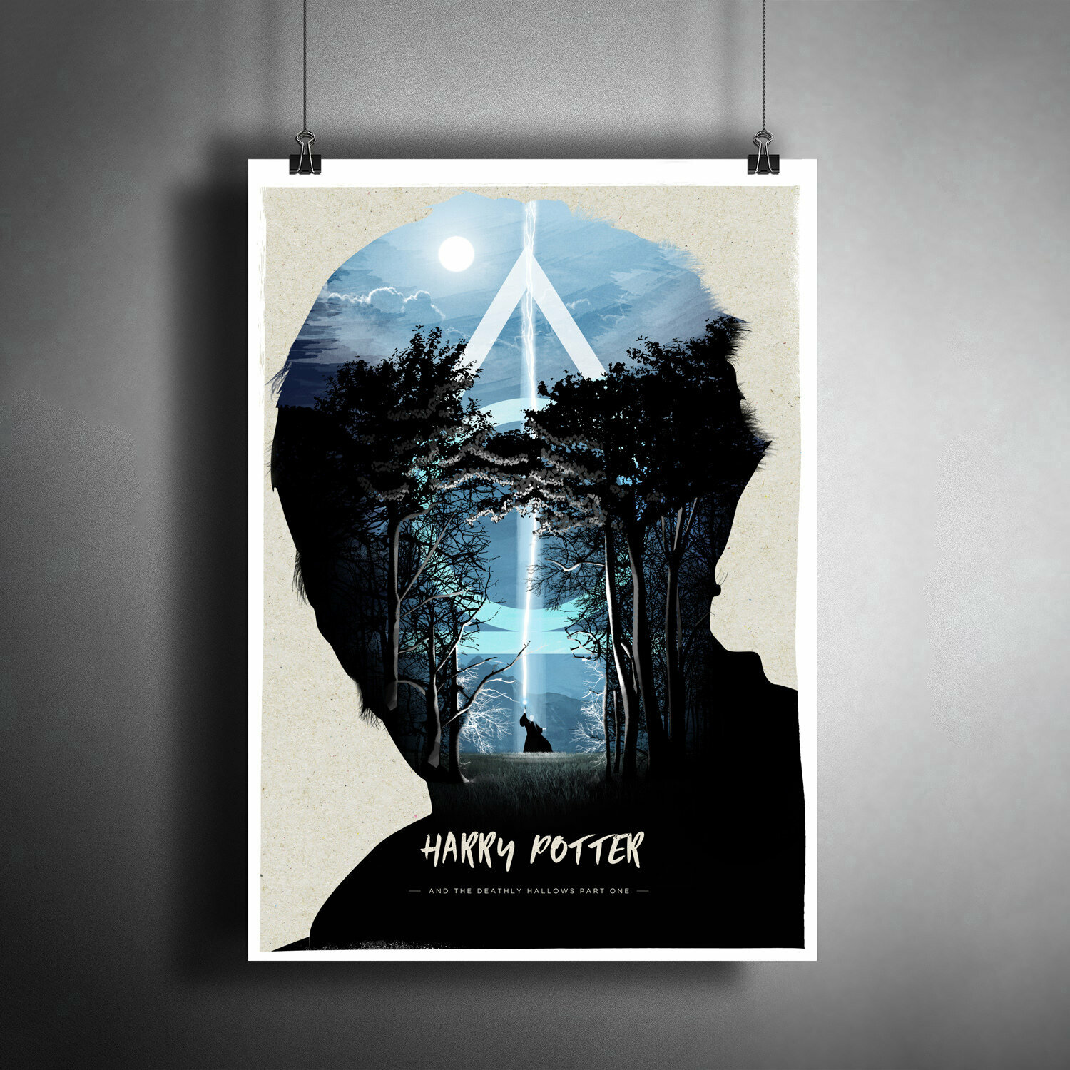 Постер плакат для интерьера "Фильм, книга Дж. К. Роулинг: Гарри Поттер и Дары Смерти: Часть I. Harry Potter" / A3 (297 x 420 мм)