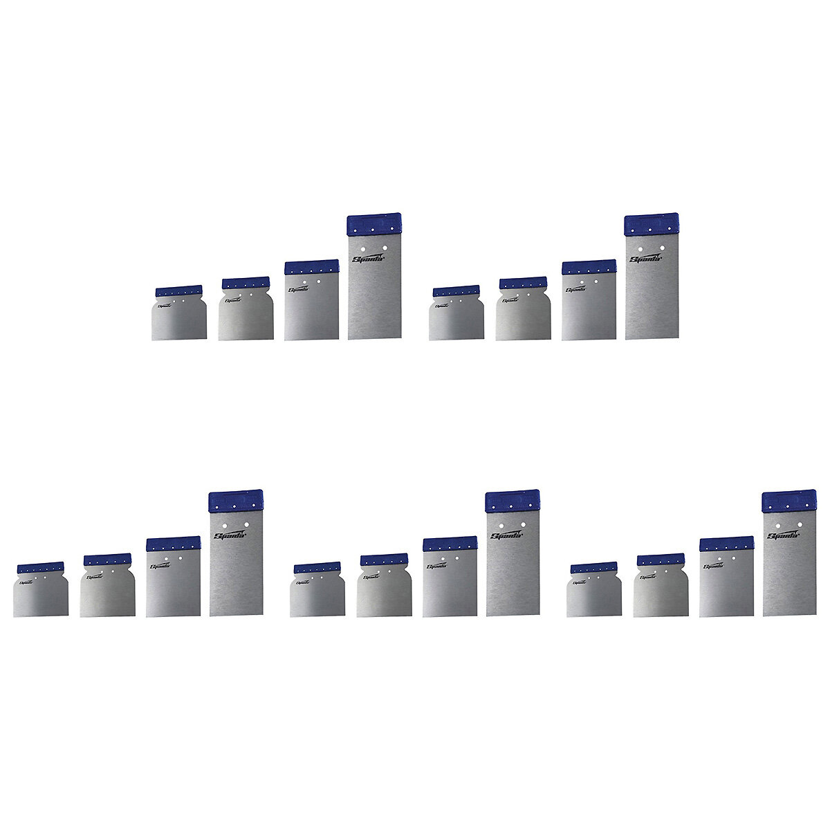 Шпатель японский 50/80/100/120 мм набор (20 шт.)