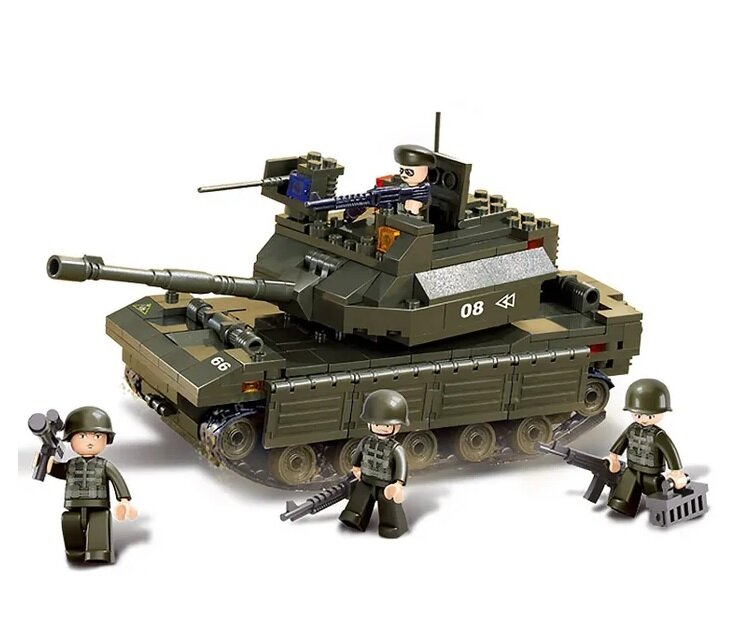 Конструктор SLUBAN Армия M38-B6500 Сухопутные войска (312 дет, 4фиг.)