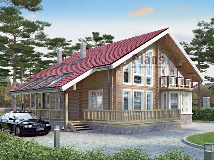 Проект дома Plans-12-67 (201 кв. м, брус)