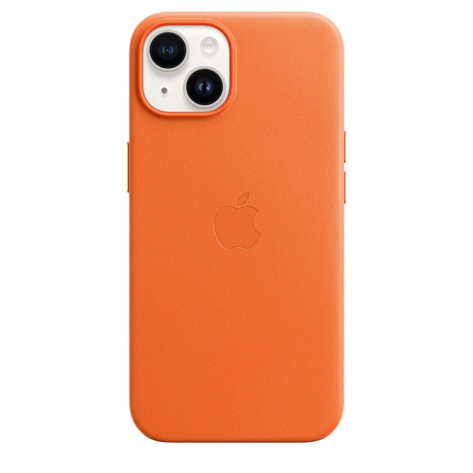 Чехол Apple iPhone 14 Leather Case with MagSafe Orange MPP83ZM/A