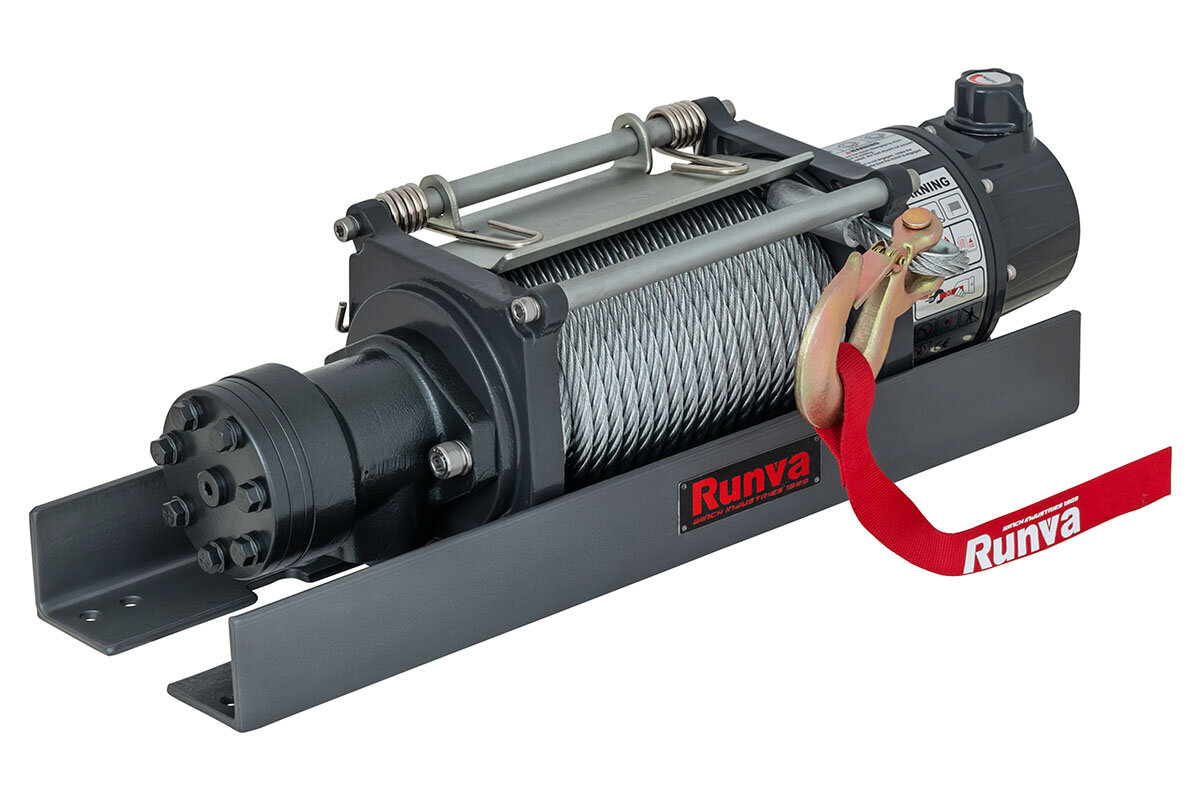Лебёдка гидравлическая двухскоростная Runva 13000 lbs 5896 кг арт. HWD13000YD