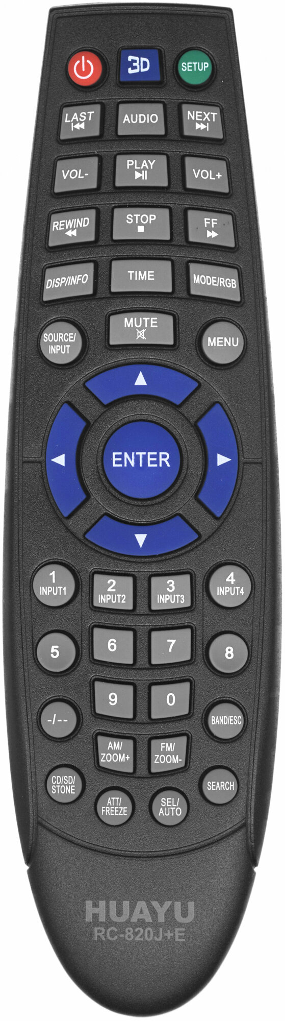 Универсальный пульт Huayu CAR RC-820J+E для телевизоров различных брендов