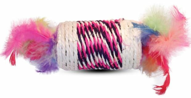 Triol Игрушка для кошек из сизаля "Цилиндр", 4*7,5см