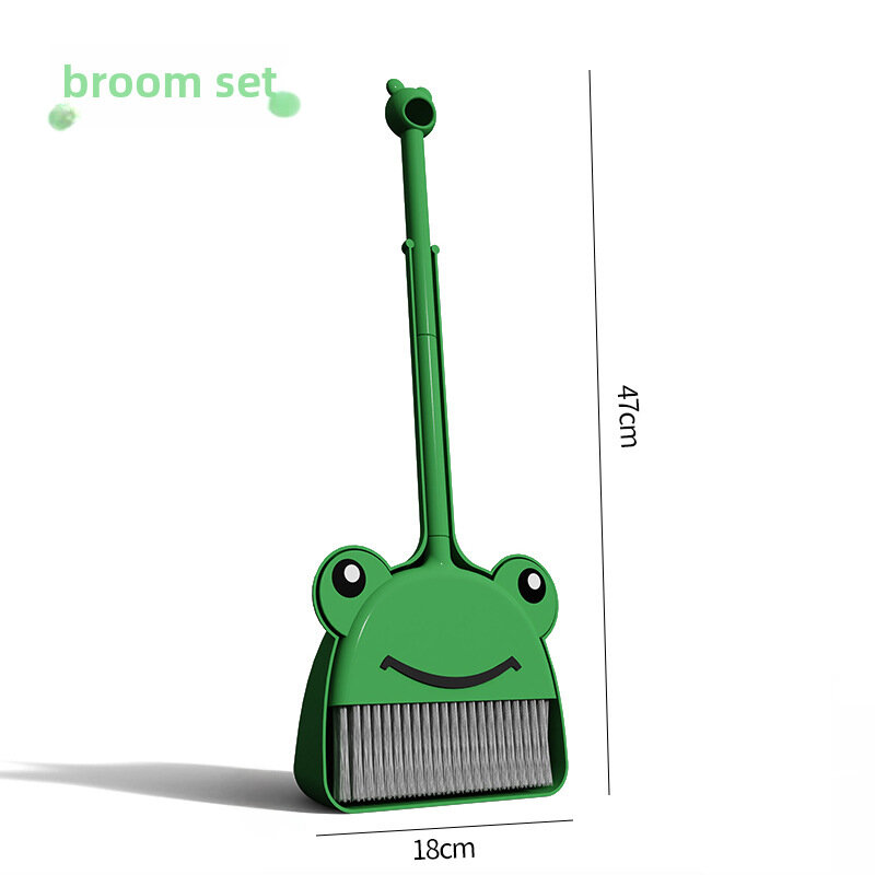 Метла и совок "Маленькая лягушка", для детей