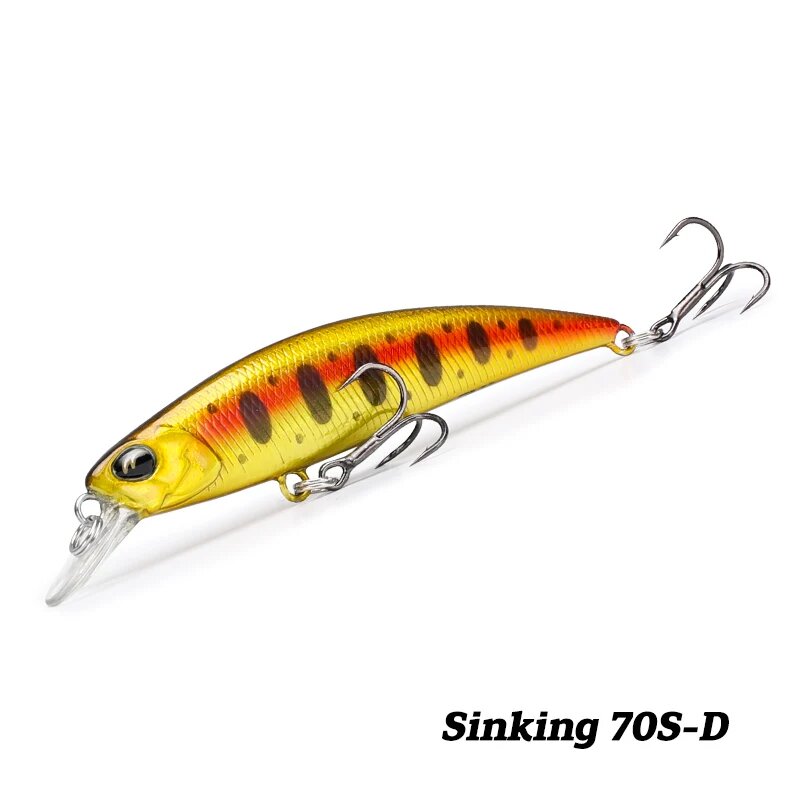 TSURINOYA DW75 Sinking Minnow Jerkbait Желтый, DW75-D