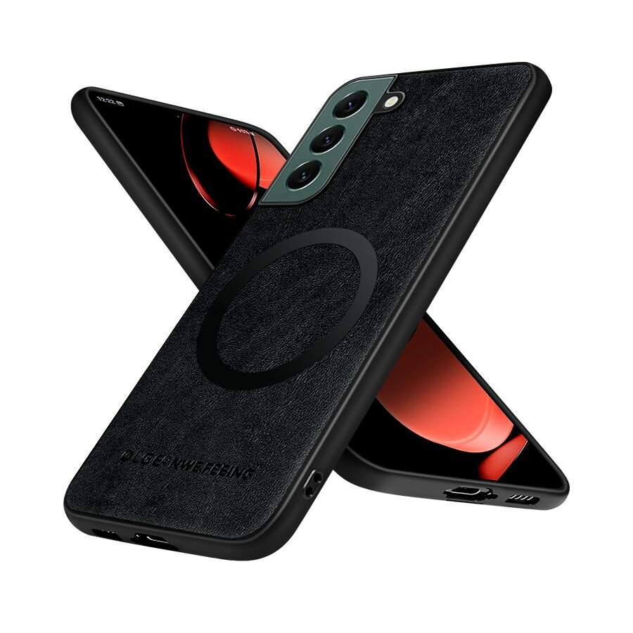 Кожаный чехол для телефона Samsung Galaxy S22 Plus / S22+ (Самсунг s22 plus, Самсунг галакси с22 плюс, с22+), модный, легкий, устойчивый к падениям, прочный, простой
