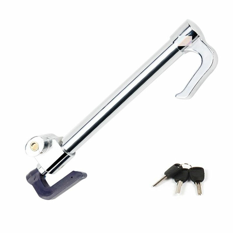 Замок противоугонный на руль автомобиля, Блокираторы, Выдвижной замок с двойным крючком