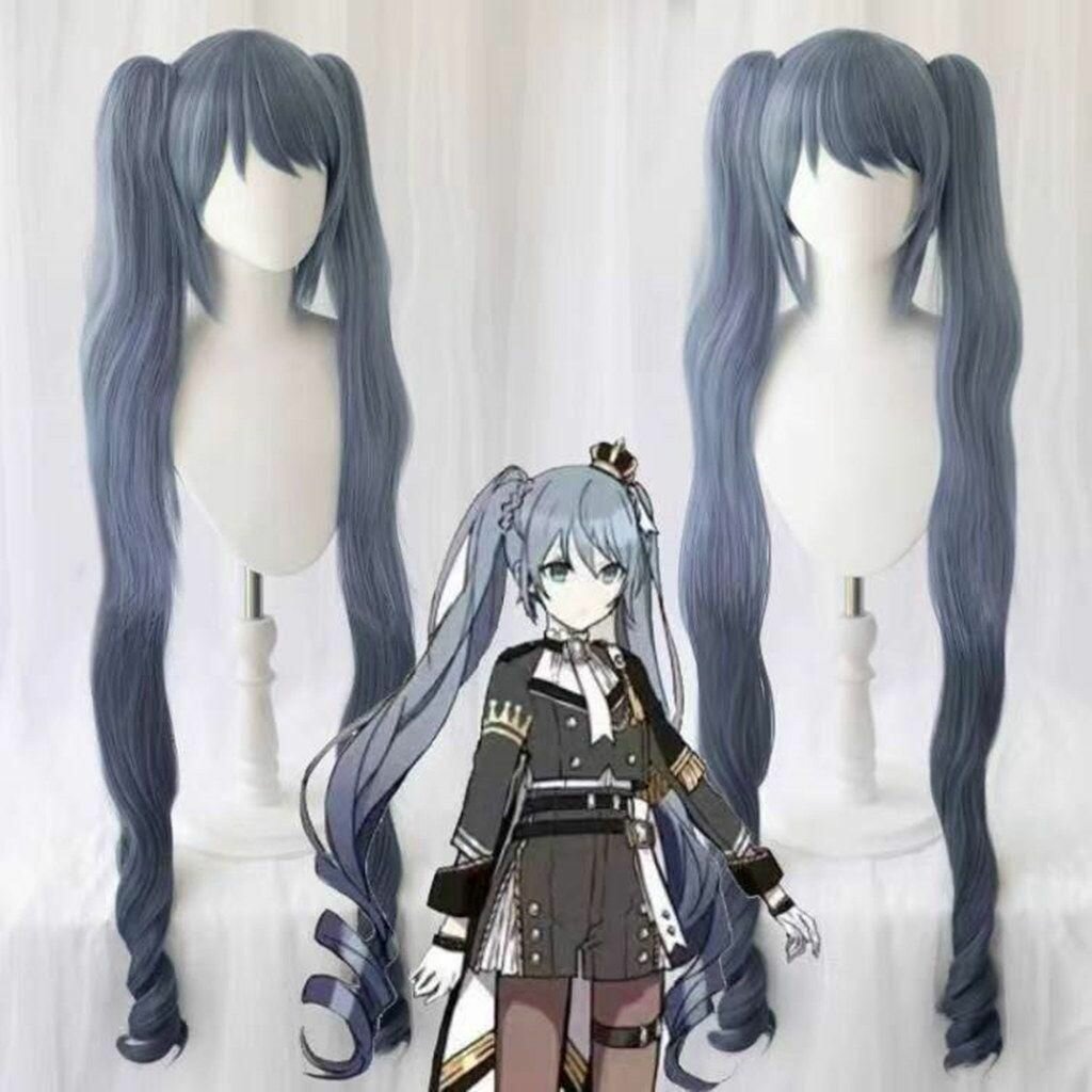 Anime Manga Hatsune Miku Halloween Carnival Party Cosplay Wig мультфильм аниме косплей парик