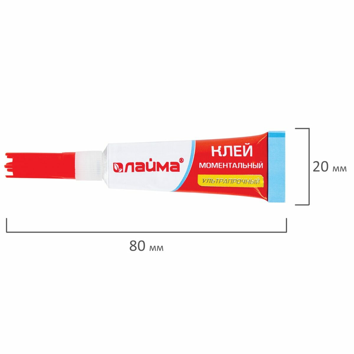 Клей универсальный Лайма, 3г, моментальный, суперпрочный (605567), 36шт.