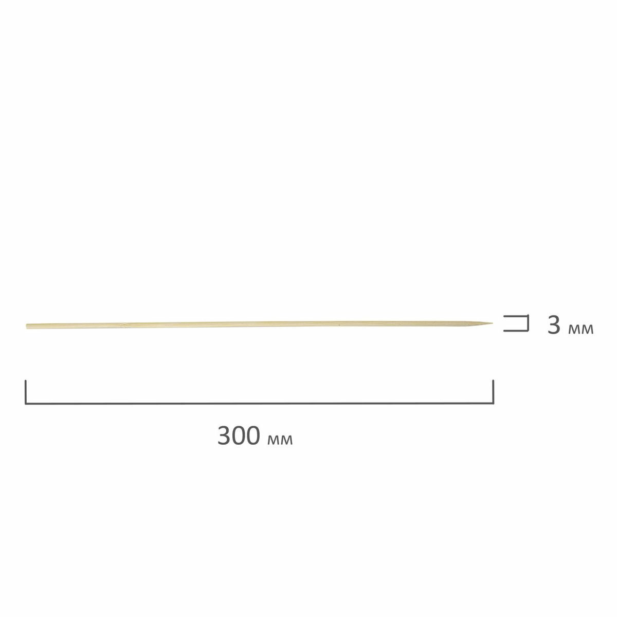 Шпажки для канапе 300мм Welday, 100шт. (607571)