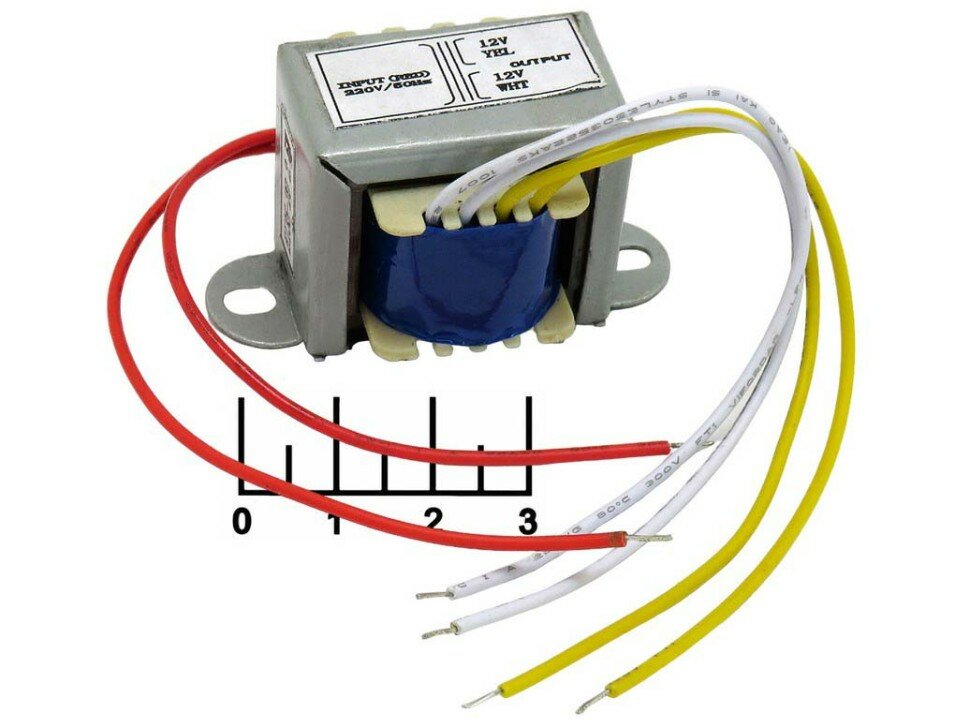 Трансформатор 2*12V 0.2A 2.5W EI-35*20