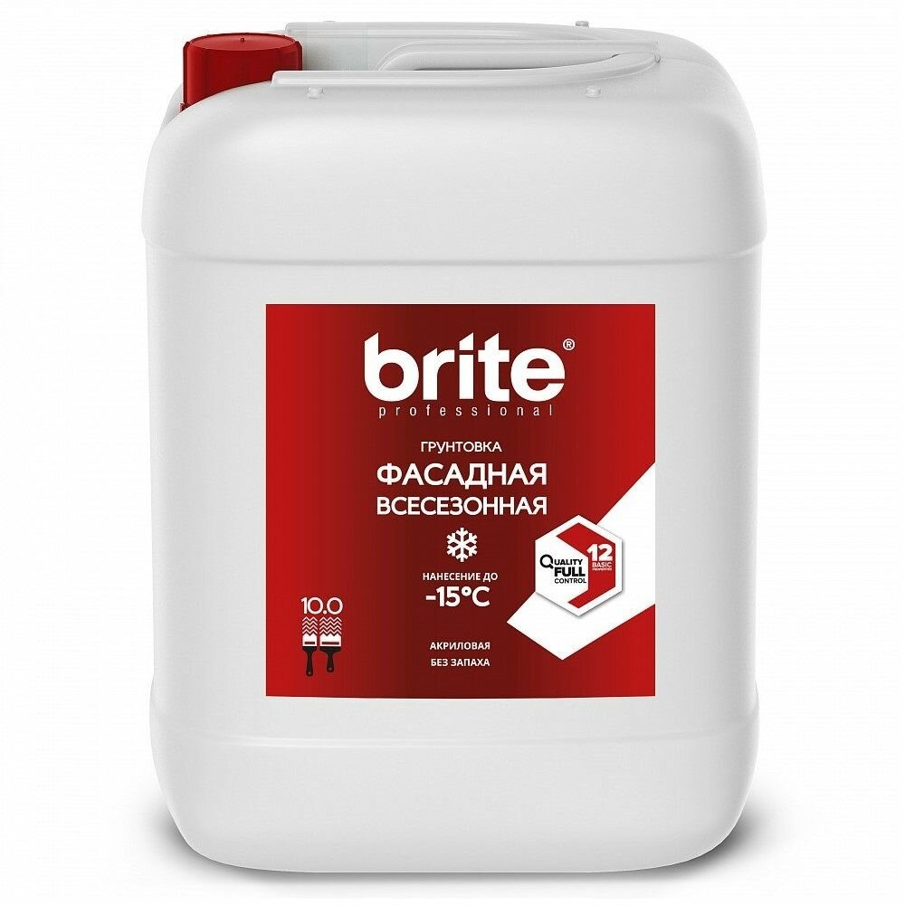 Грунтовка фасадная всесезонная Brite Professional (10л)
