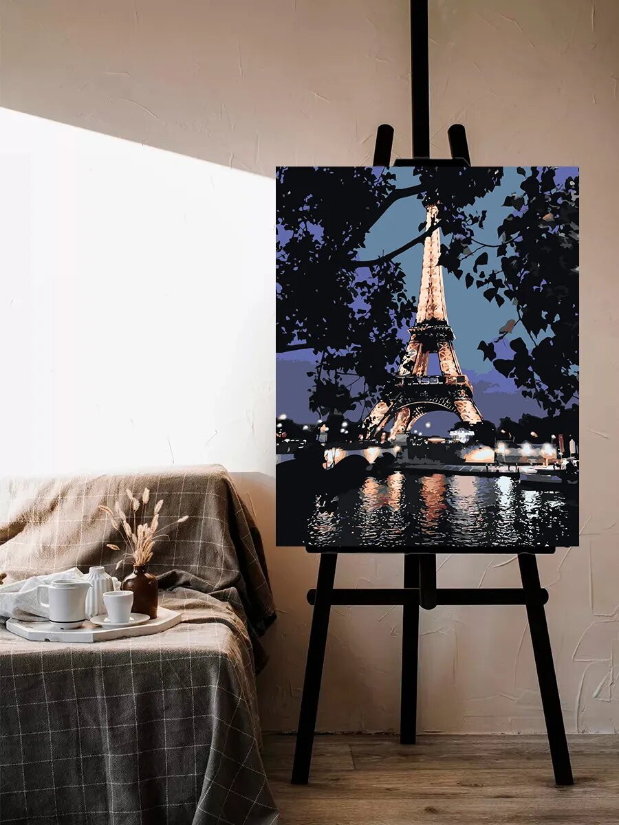 Картина по номерам Эйфелева башня Достопримечательность