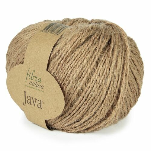 Пряжа Fibra Natura Java 228-02 (5 мотков по 50г/100м) тёмный беж