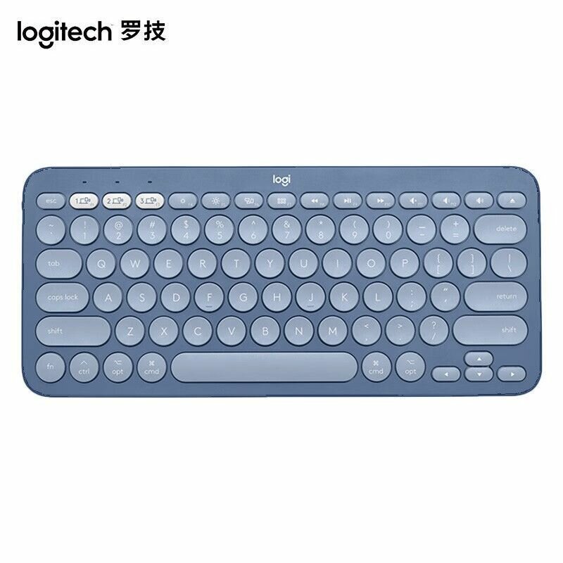 Беспроводная клавиатура Logitech k380 Bluetooth Mini с функцией отключения звука, лазурный