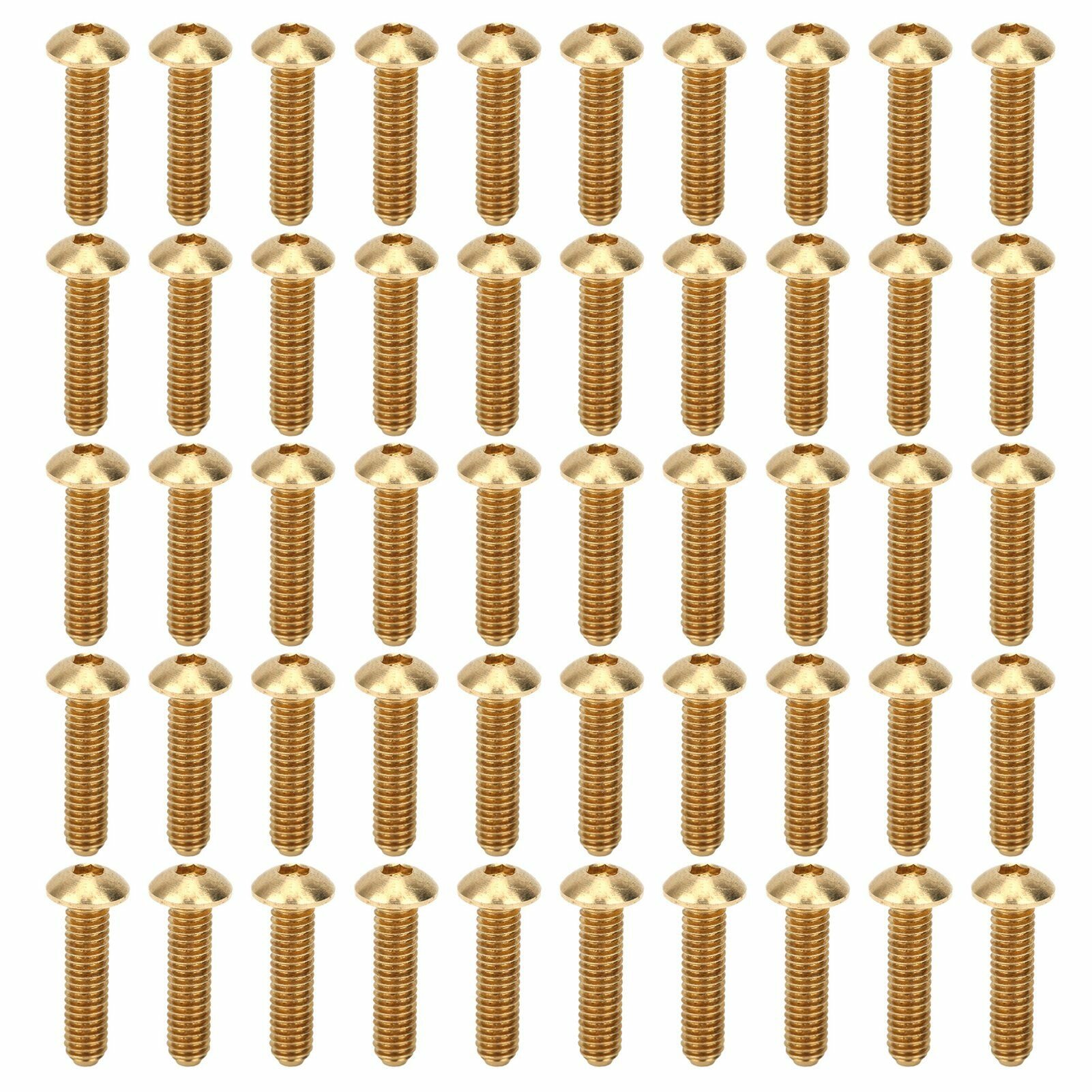 50шт медные винты M4x16 с полукруглой головкой