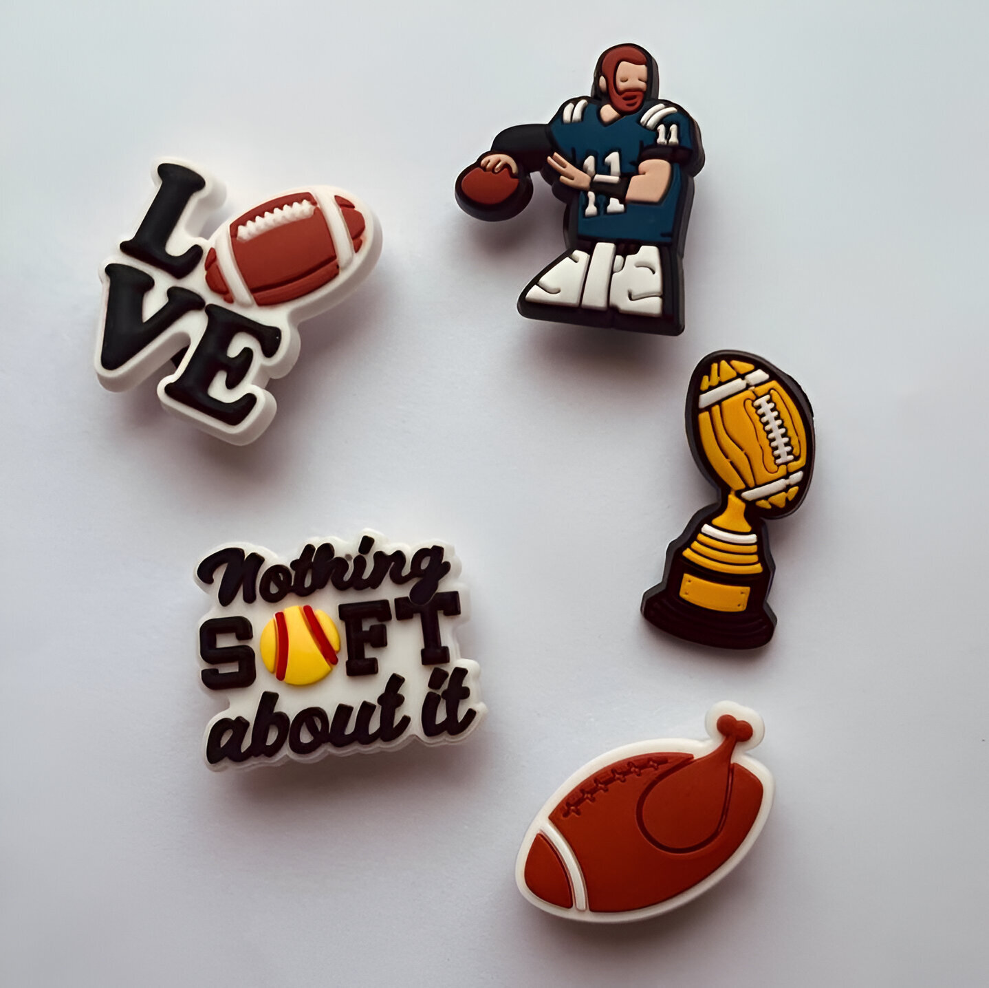 Джиббитсы для crocs, клипсы для обуви, набор аксессуаров 5 штук