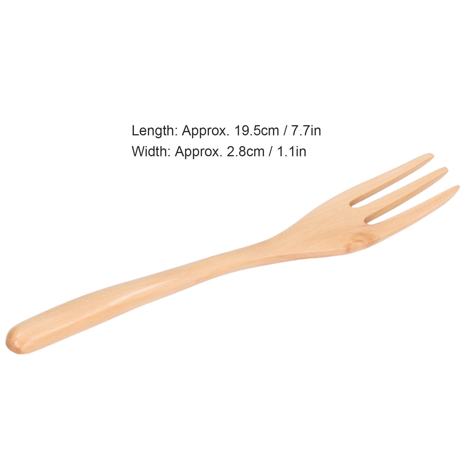 Вилка для фруктового салата, безвредная деревянная вилка, вилка для обеда, десерта, кухонные столовые приборы для офиса на открытом воздухе