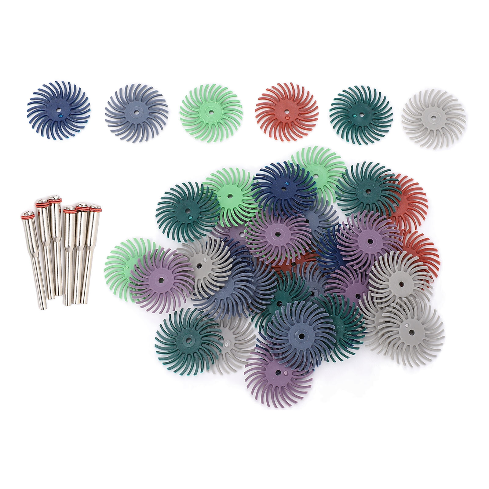 42 штуки мини -полировки колеса с 6 соединительными шатуна