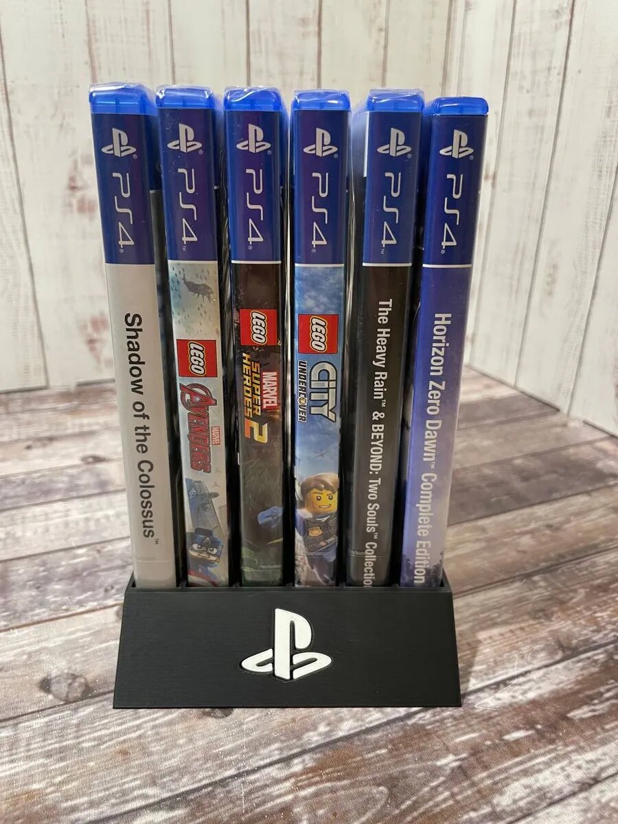 Подставка для 6 дисков PS черная