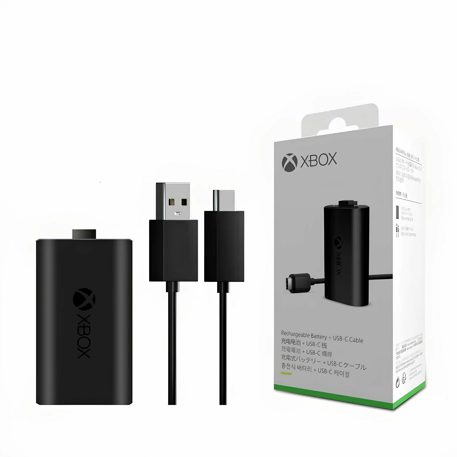 Microsoft Аккумулятор с кабелем зарядки USB Type-C для геймпада Xbox Series S/Series X/One