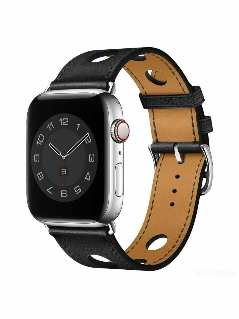Кожаный ремень для Apple Watch Ultra 3 2 1 49 мм 11 10 46 42 мм Браслет iWatch 9 8 7 6 5 4 SE 41 45 мм 44 40 мм