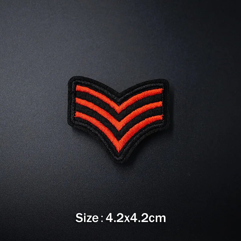 Патч с вышивкой SinKon86 Красный, 15