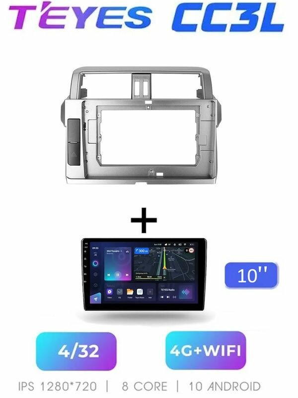 Магнитола Teyes CC3L 4/32 Gb Toyota Land Cruiser Prado 150 2013-2017