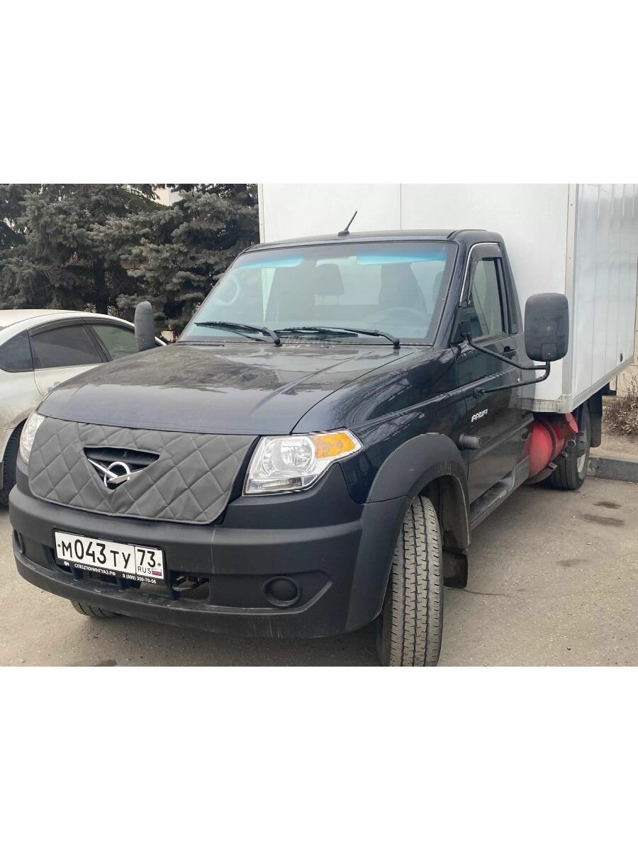 Утеплитель радиатора СпецТюнингУАЗ, для УАЗ Профи, серый, 30 см x 20 см