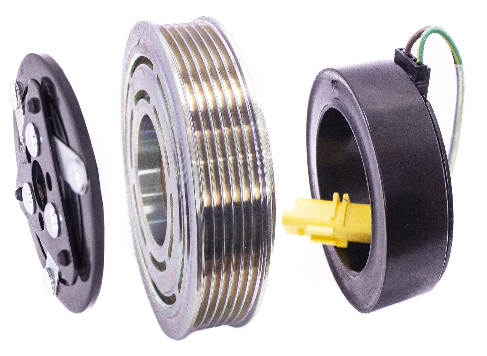 Муфта электромагнитная Citroen C4, Peugeot 207 / 307 II (1.4, 1.6, 2.0 16V, 1.4, 1.6 HDI 123мм)