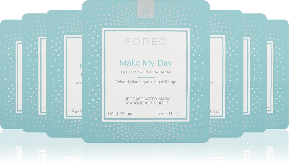 Foreo Защитная маска для лица с увлажняющим эффектом UFO Make My Day, 7х6 гр