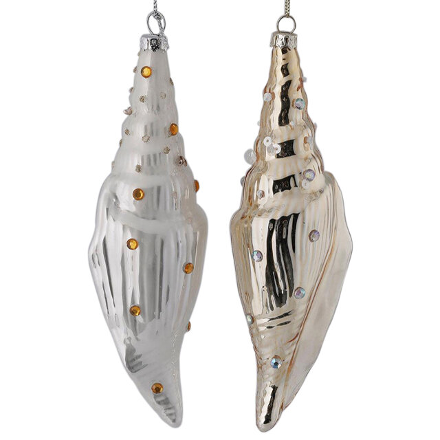 Елочная игрушка Conchiglie Venera - Fascino Del Mare 18 см, 6 шт, подвеска, EDG, 680808-18-набор