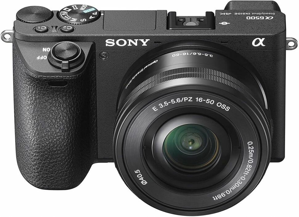 Беззеркальный фотоаппарат Sony A6500, матрица 24 Мп, объектив 16-50 мм