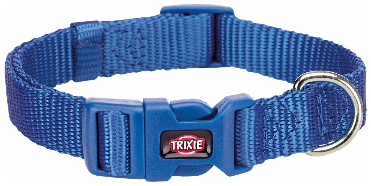 Ошейник для собак Trixie Premium M–L нейлон синий 20 мм 35 – 55 см (1 шт)
