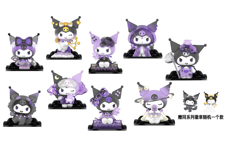 TOP TOY Kuromi Sanrio Kuromi Mafia Collection Blind Boxes Single Mystery Box Full Box 8 Pack TOP TOY Kuromi Sanrio Kuromi Mafia Collection Слепые коробки Один Mystery Box Полная коробка 8 шт
