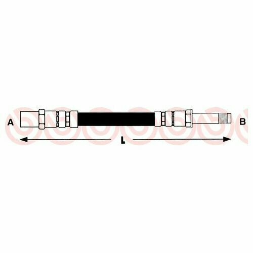 Шланг тормозной Brembo T85033 для Ford Galaxy; SEAT Alhambra; VW Sharan