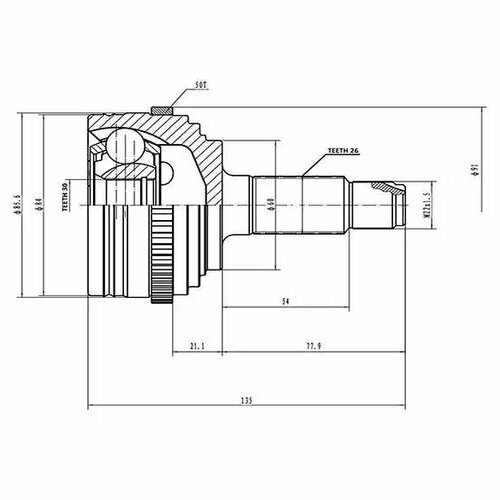 ШРУС AYWIparts AW1510065A