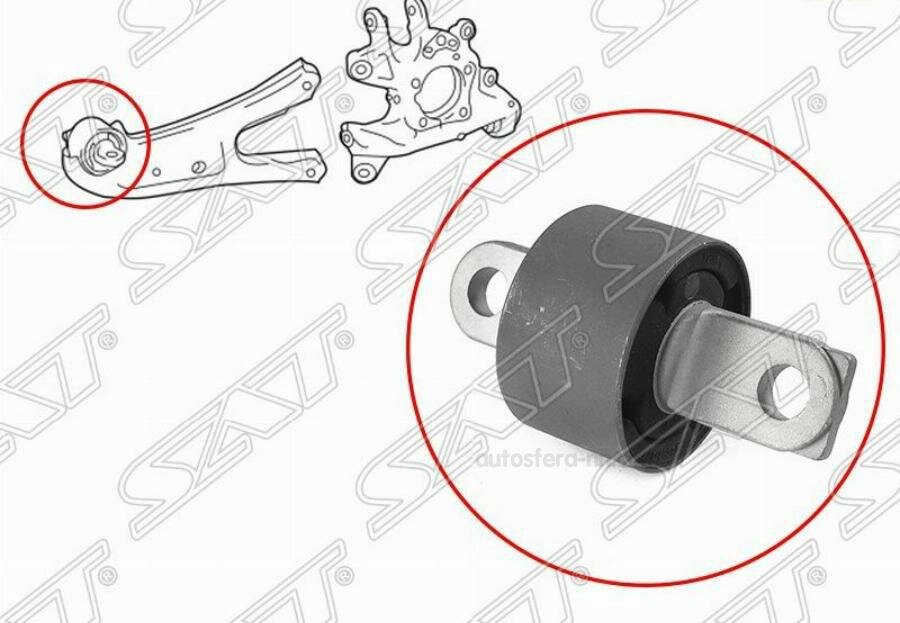 SAT ST4872548071 Сайлентблок рычага Lexus RX 03-15 / Toyota Harrier 03-13