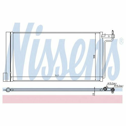 Радиатор кондиционера Nissens 940181 для Ford C-MAX II, Focus III, GRAND CMAX DXACB7 DXA, GRAND CMAX VAN