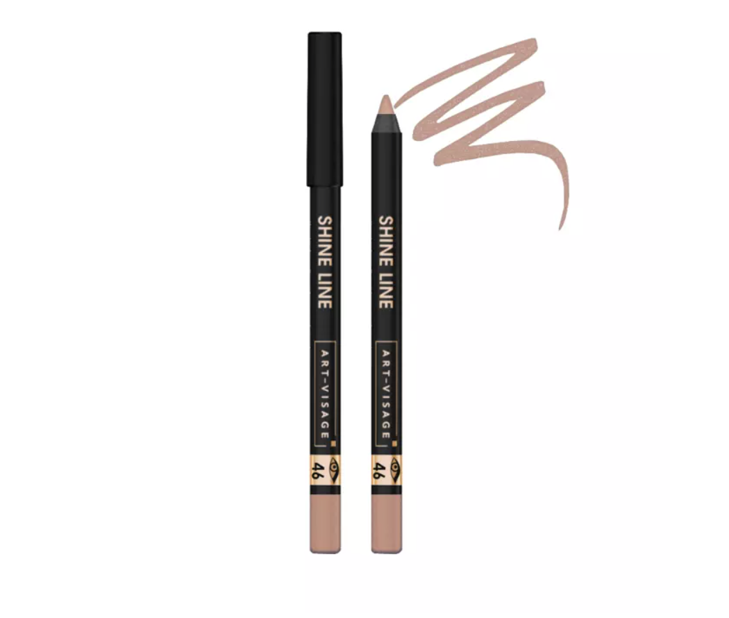 ART-VISAGE Устойчивый водостойкий карандаш для глаз "SHINE LINE" тон 46