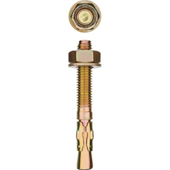 Анкер клиновой Зубр М8 x 50 мм, 100 шт, желтопассивированный, 302032-08-050