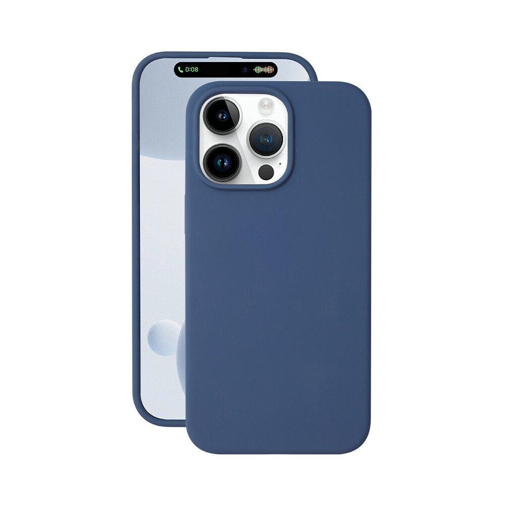 Чехол Liquid Silicone Case Pro магнитный для Apple iPhone 15 Pro Max, синий, Deppa, Deppa 88442