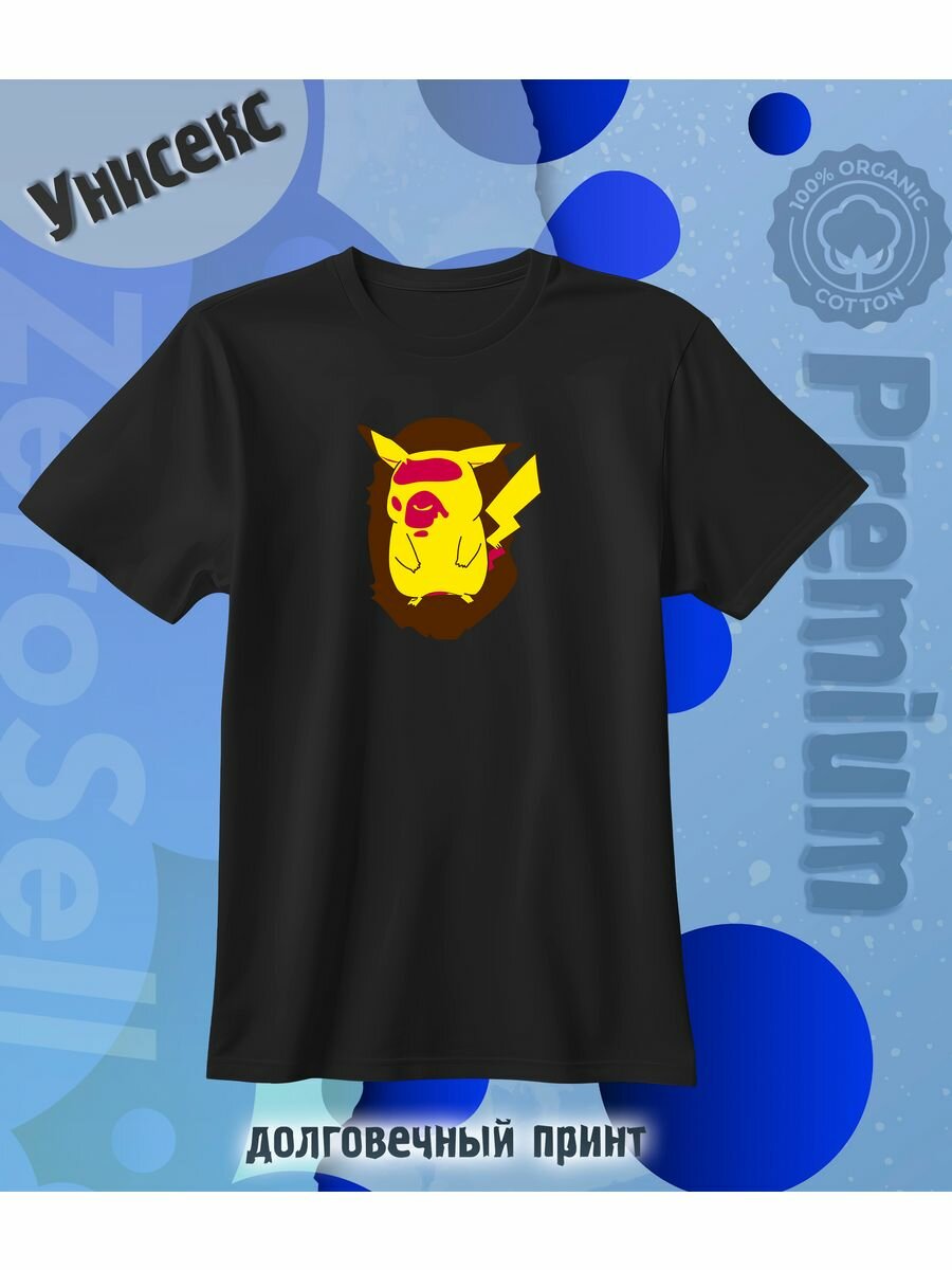 Футболка с пикачу a bathing ape